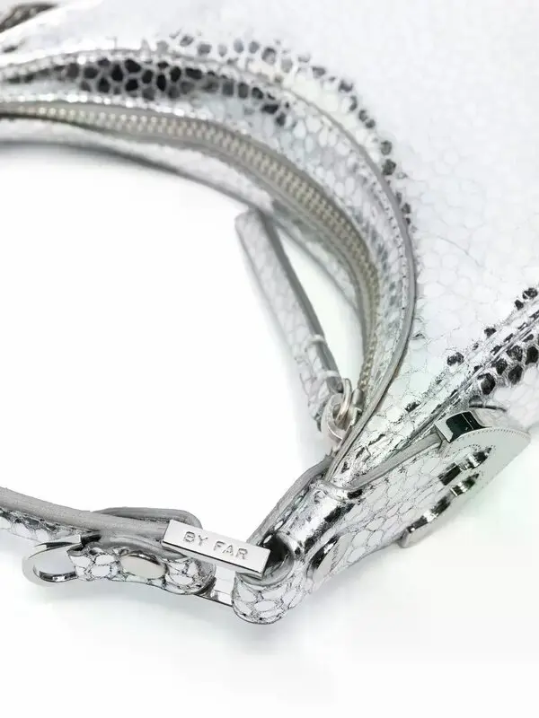 By Far Cosmo Metallic Top-handle Bag