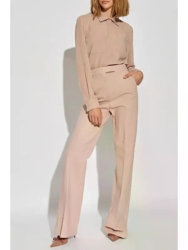 Max Mara Ercole Silk Shirt With Embroidered Logo