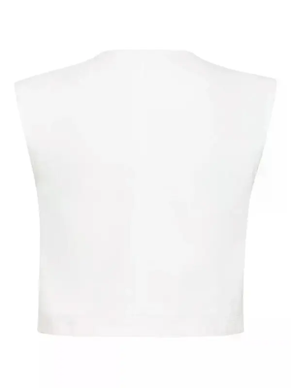 Adam Lippes Sleeveless Cropped Vest