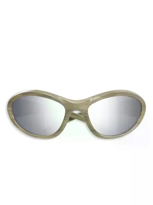 Balenciaga Extreme Sporty Cat-eye Sunglasses - Neutrals