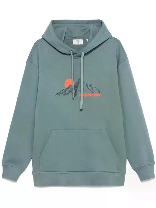 Rossignol Graphic Print Hooded Sweatshirt - Blue
