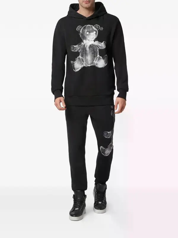 Philipp Plein Teddy-print Cotton Hoodie