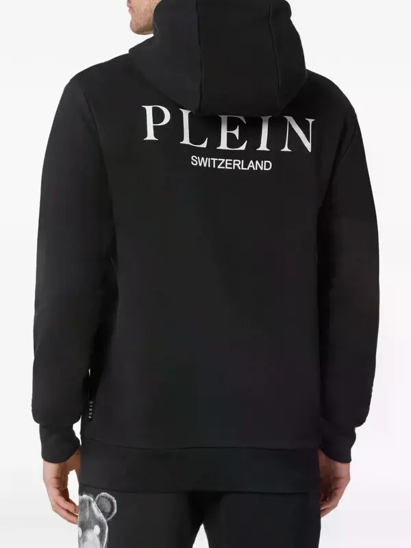 Philipp Plein Teddy-print Cotton Hoodie