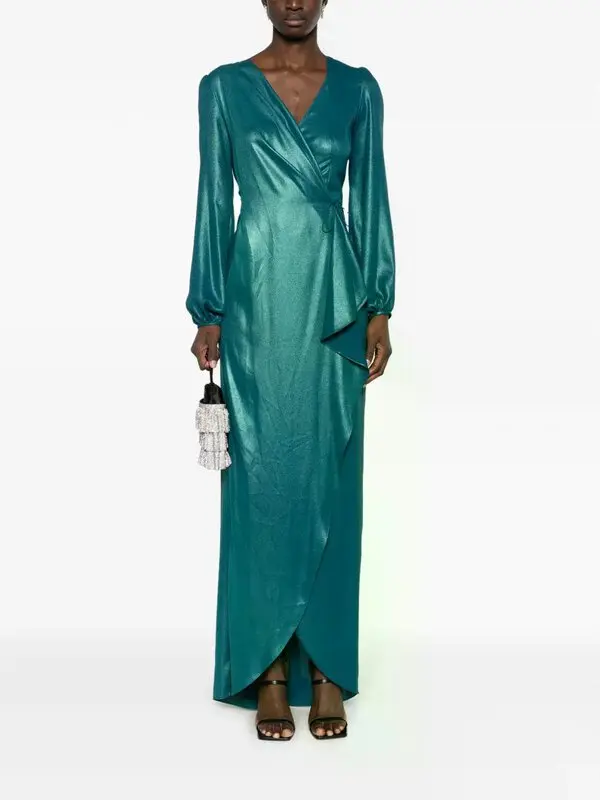 PARLOR Crush Wrap Maxi Dress