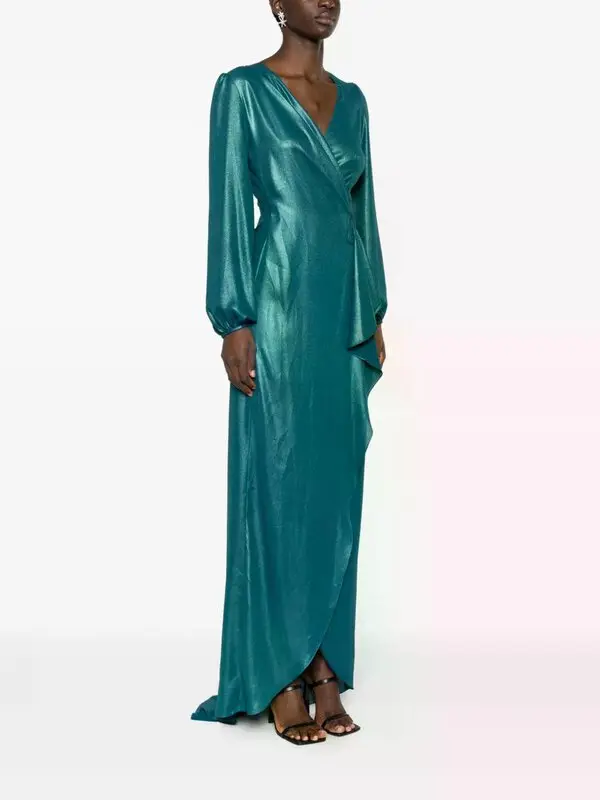 PARLOR Crush Wrap Maxi Dress