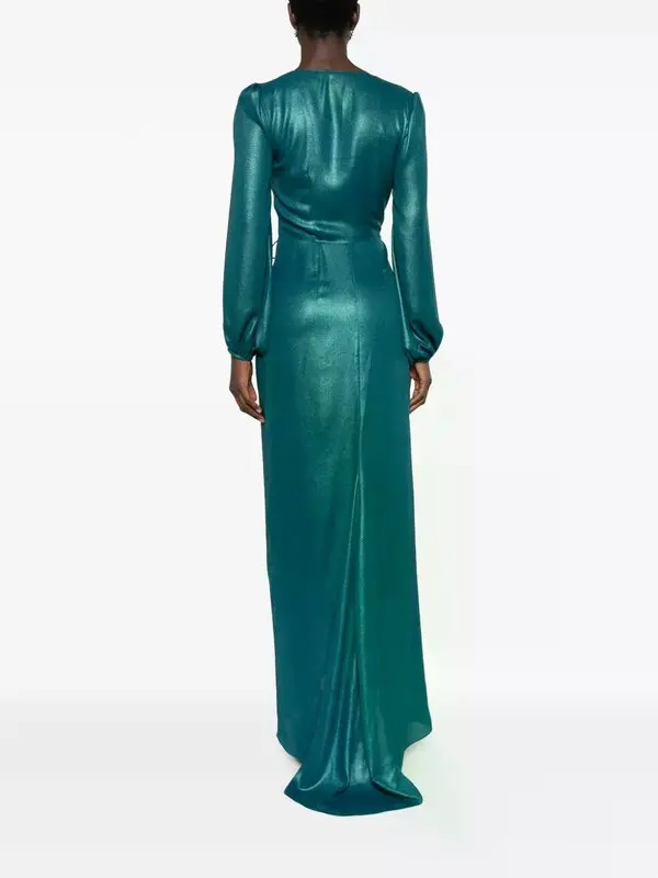 PARLOR Crush Wrap Maxi Dress