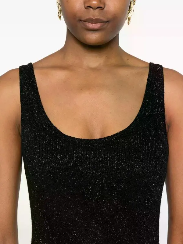 MC2 SAINT BARTH Lurex-knit Mini Dress