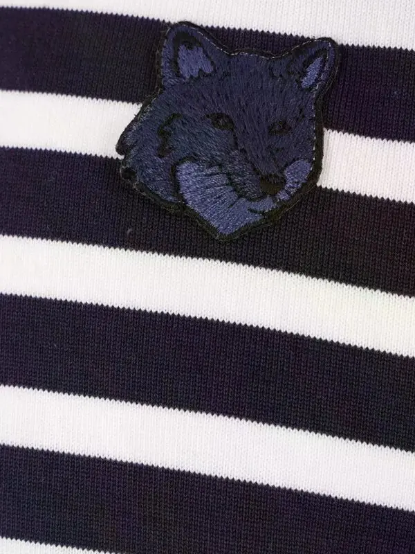 Maison Kitsuné Striped Fine Knit Jumper