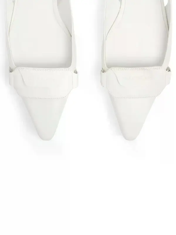 COURREGES Racer Ballet Flats - White