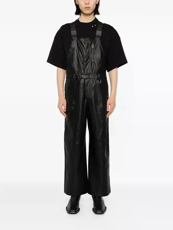 TEAM WANG DESIGN Choices Faux Leather Jumpsuit