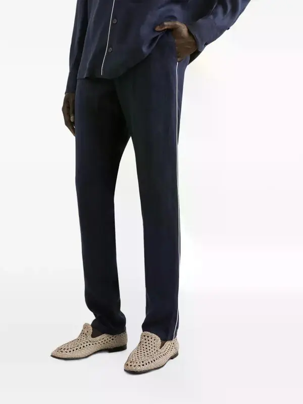 Dolce & Gabbana Straight-leg Trousers With Drawstring Waistband