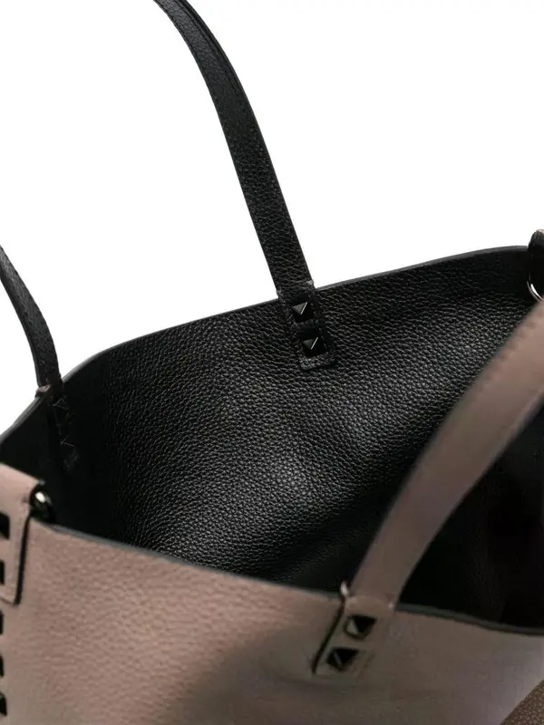 Valentino Garavani Rockstud-embellished Reversible Tote Bag - Neutrals