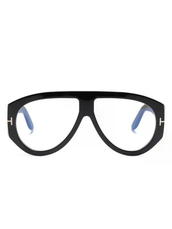 TOM FORD Pilot Clear-lenses Glasses - Black