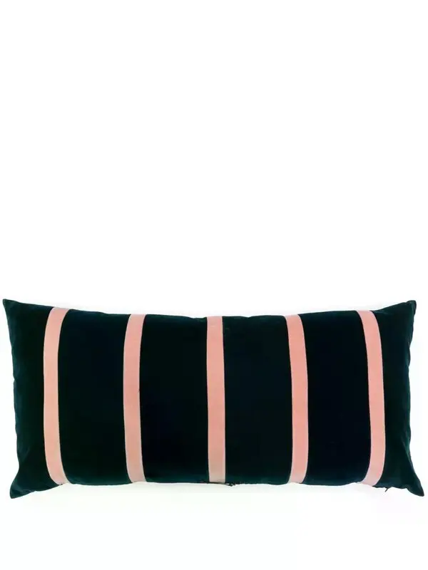 CHRISTINA LUNDSTEEN Pippa Striped Velvet Cushion - Blue