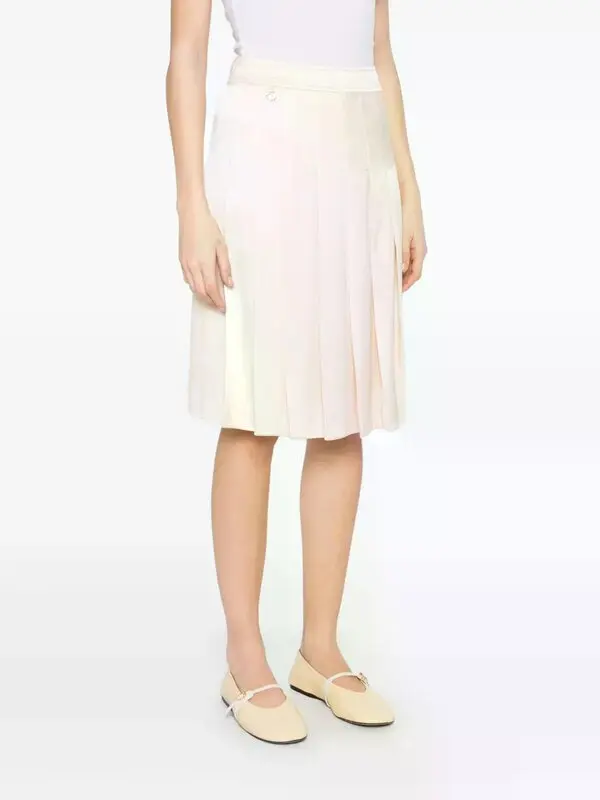 Burberry Pleated Midi Skirt