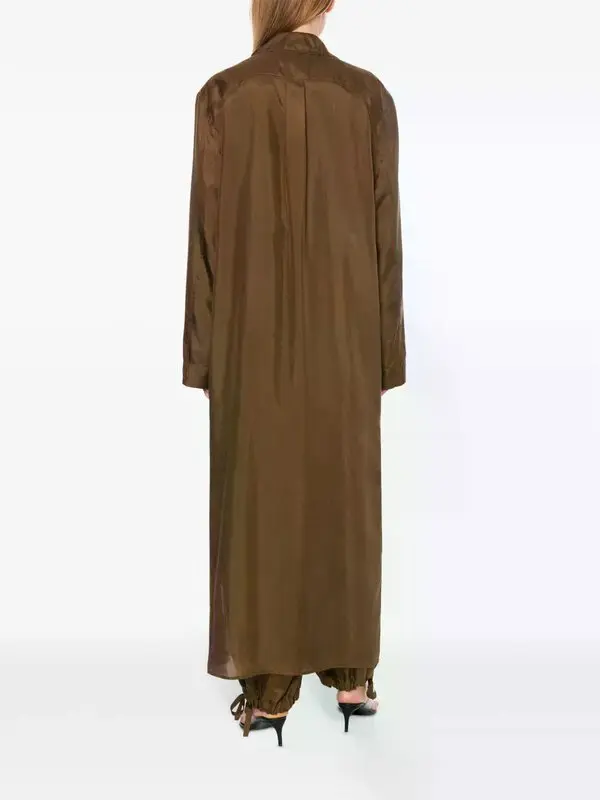 Philosophy Di Lorenzo Serafini Silk Single-breasted Coat