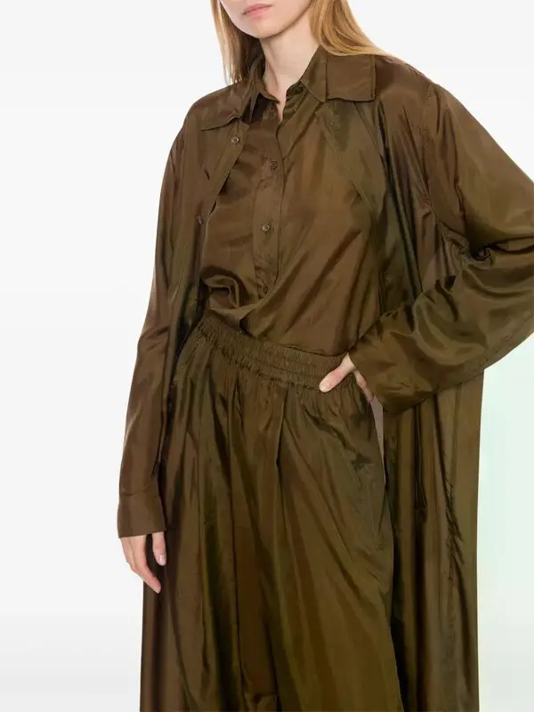 Philosophy Di Lorenzo Serafini Silk Single-breasted Coat