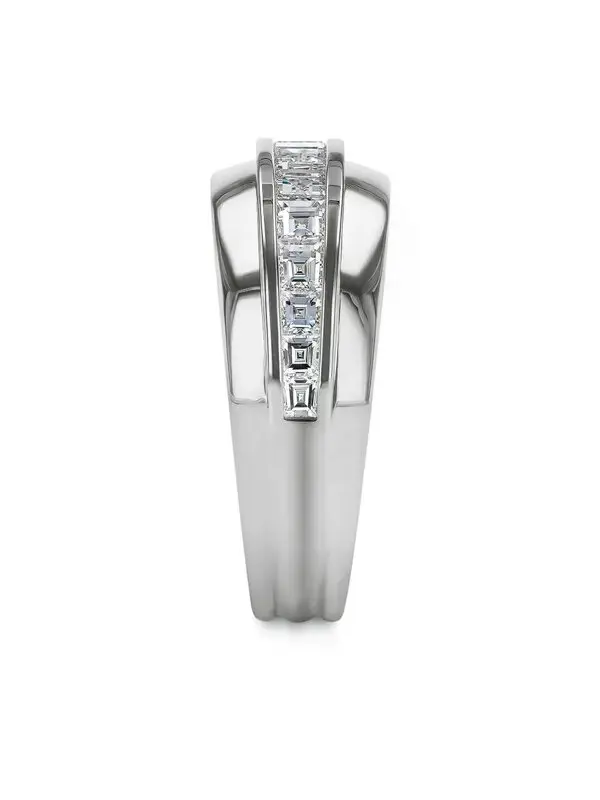 PRAGNELL Platinum Manhattan Ring With Diamonds