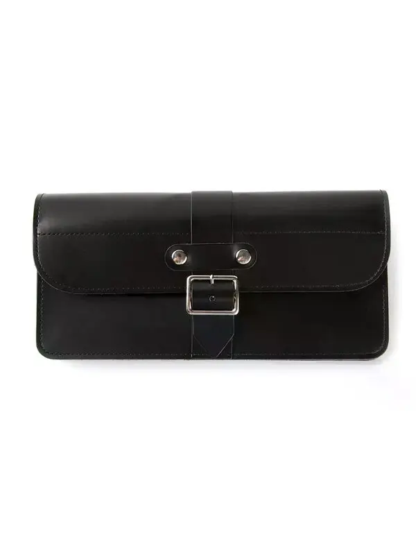 Comme Des Garçons Buckled Leather Wallet - Black