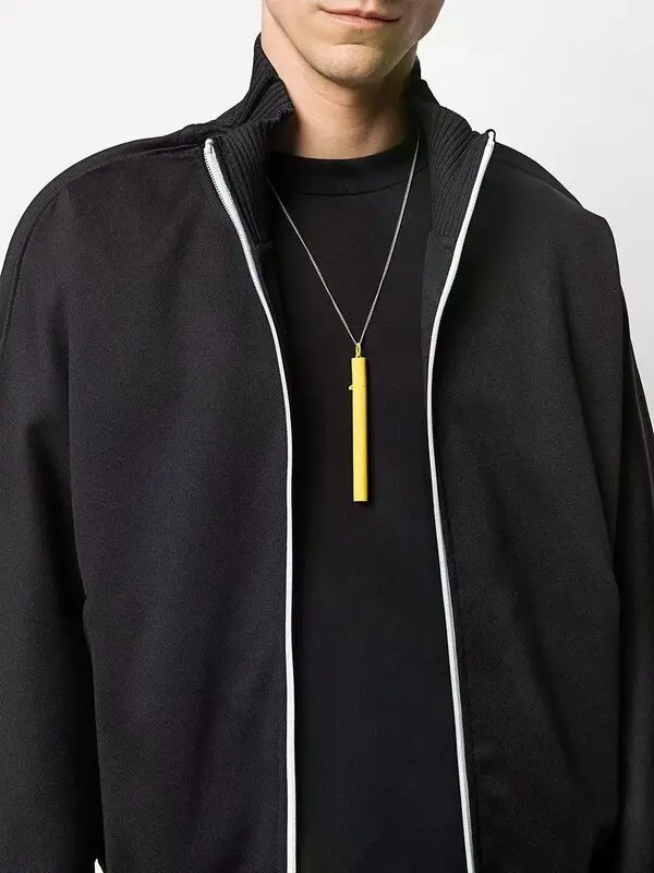 AMBUSH Yellow Brass Cigarette Case Necklace - Silver