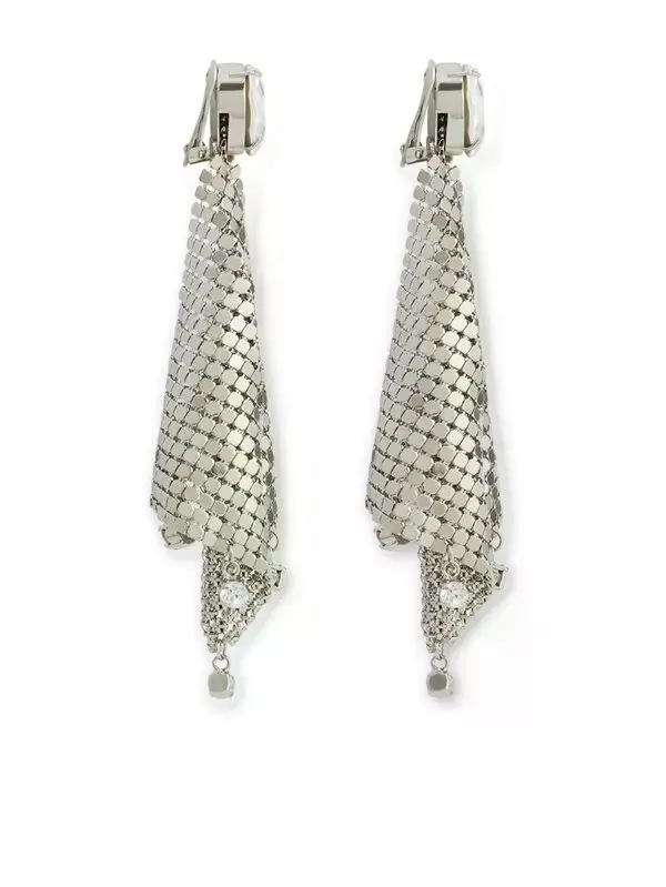 Rabanne Crystal-embellished Chainmail Drop Earrings