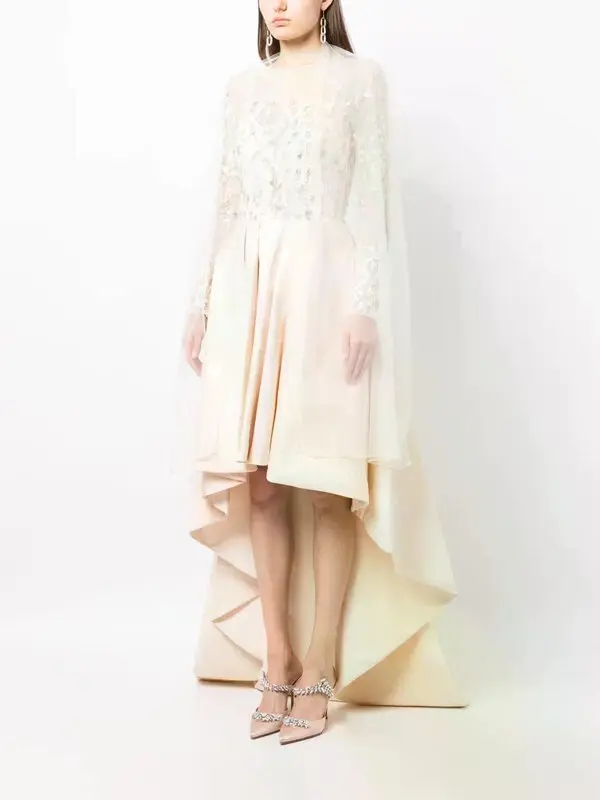 SAIID KOBEISY High-low Brocade Maxi Dress