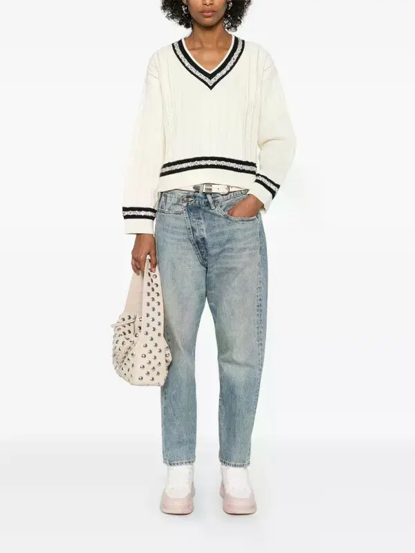 GOLDEN GOOSE Embellished V-neck Sweater
