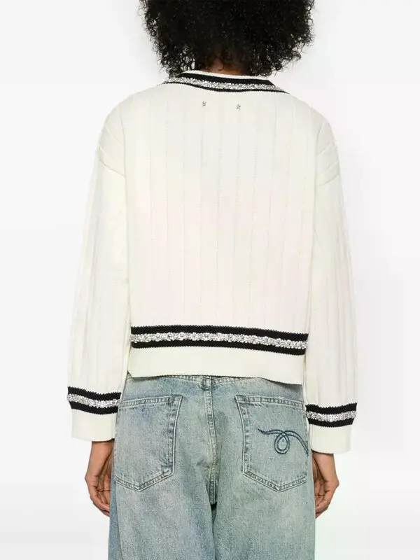 GOLDEN GOOSE Embellished V-neck Sweater