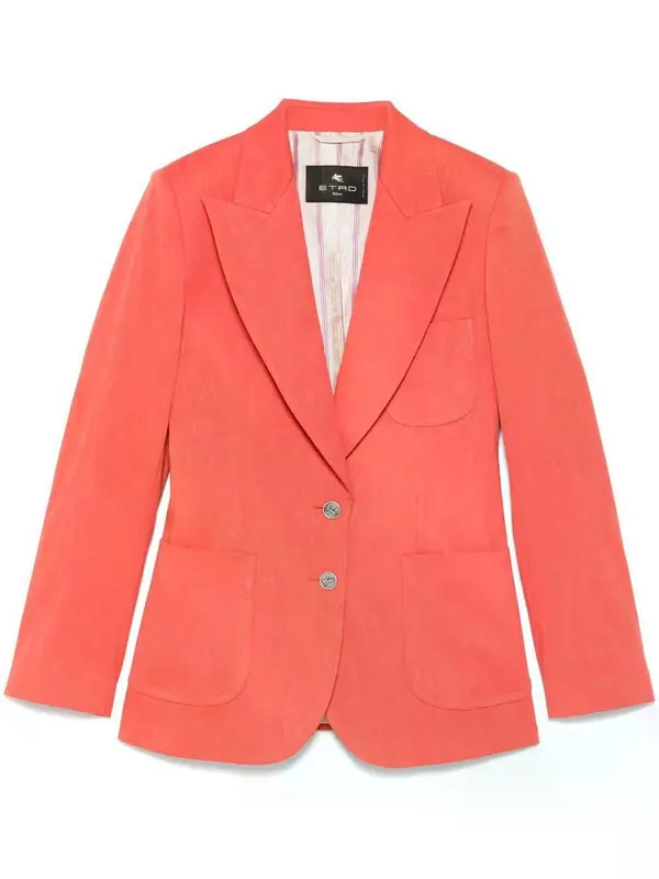 Etro Paisley-jacquard Blazer - Orange