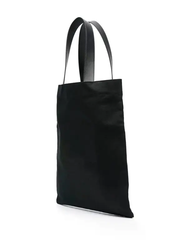 JIL SANDER Logo Print Tote Bag - Black
