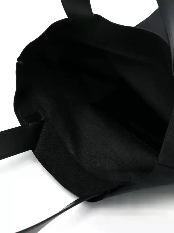 JIL SANDER Logo Print Tote Bag - Black
