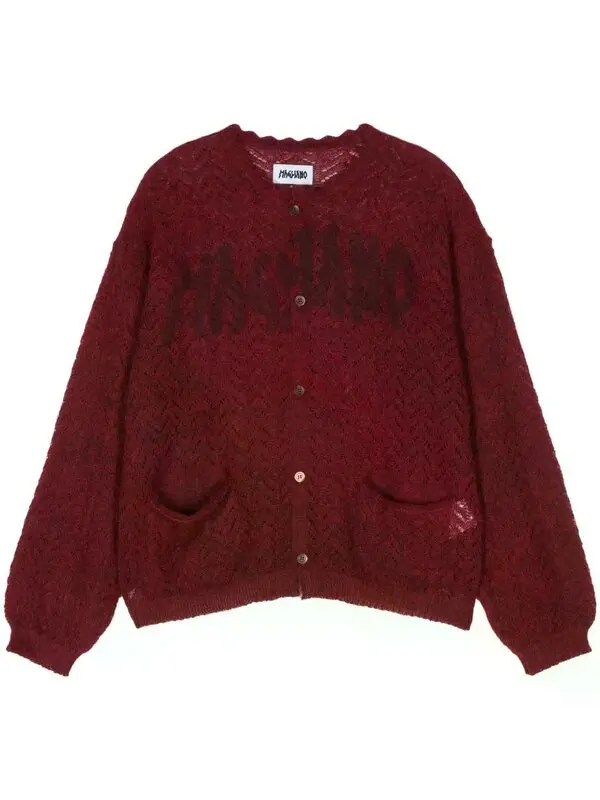 MAGLIANO Mohair-wool Blend Crochet Cardigan