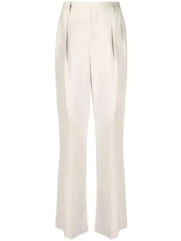 Axel Arigato Jackie Pleated Straight Trousers - Neutrals