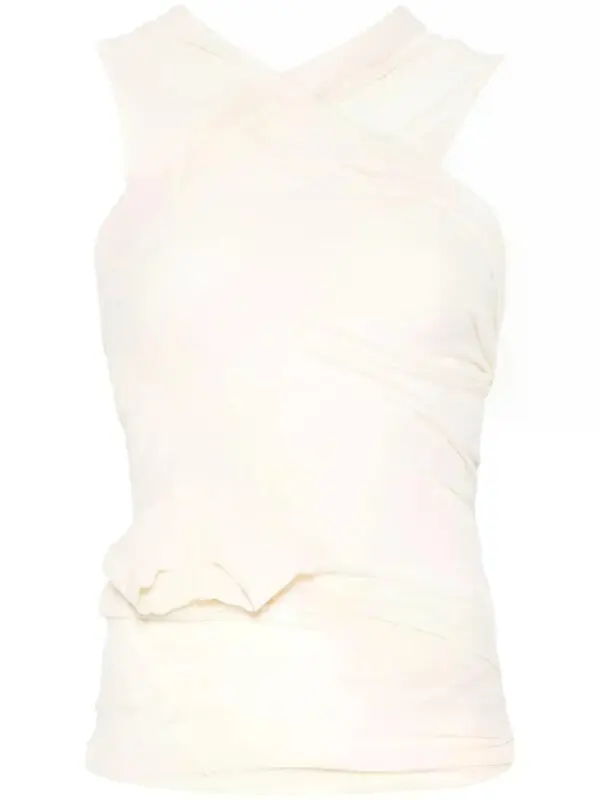 Rick Owens Sleeveless Layered Top - Neutrals