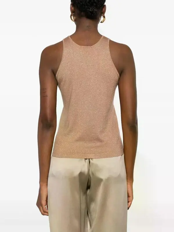 Brunello Cucinelli Lurex Tank Top - Brown