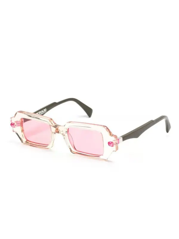 KUBORAUM Q9 Rectangle-frame Sunglasses - Neutrals