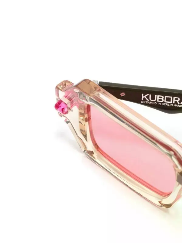 KUBORAUM Q9 Rectangle-frame Sunglasses - Neutrals