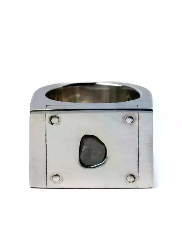 PARTS OF FOUR Plate Diamond Ring - Silver
