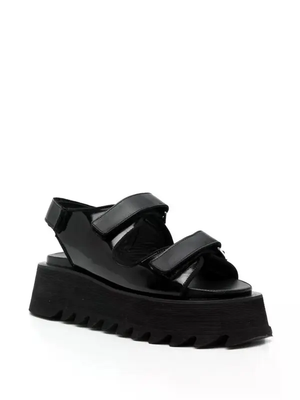Junya Watanabe Patent Leather Flatform Sandals