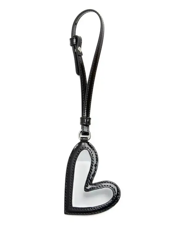 DIESEL® Play Mirror Heart-shaped Keychain - Black
