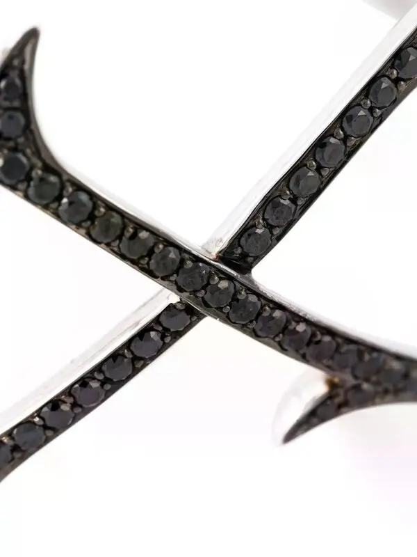 Stephen Webster 18kt White Gold And Black Diamond Cuff Bracelet