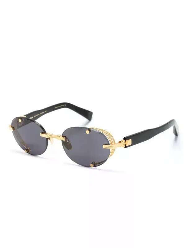 Balmain Oval-frame Tinted Sunglasses