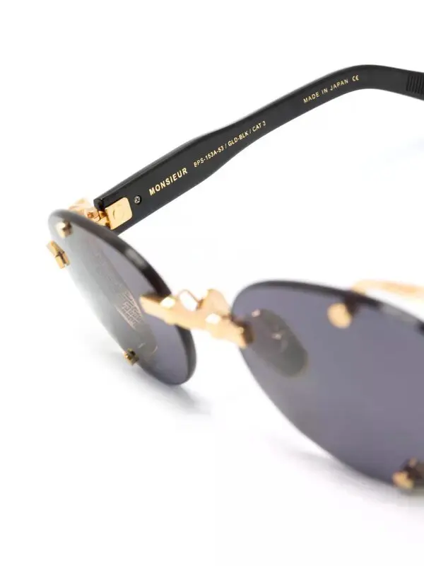 Balmain Oval-frame Tinted Sunglasses