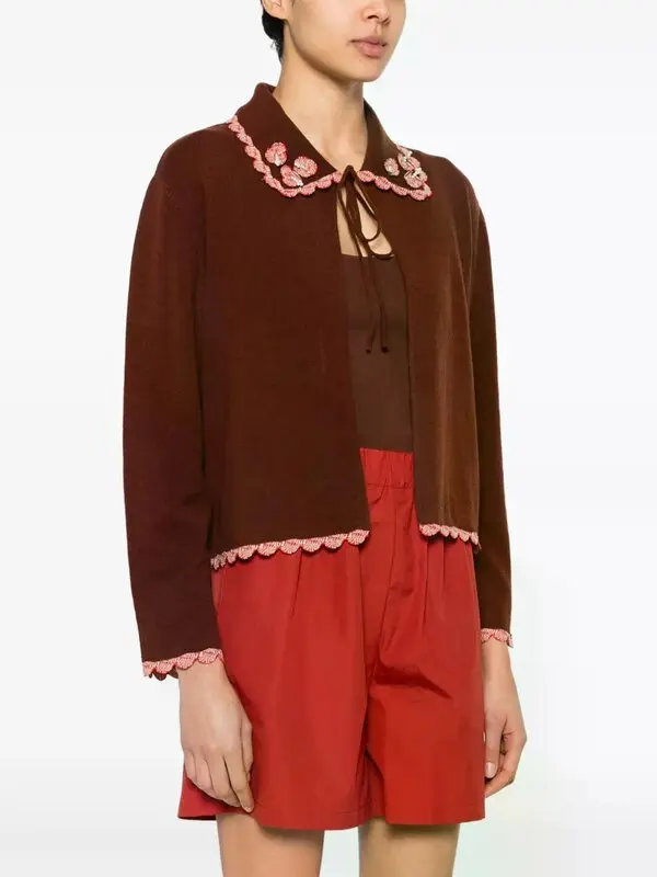 BODE Embellished Collar Cardigan