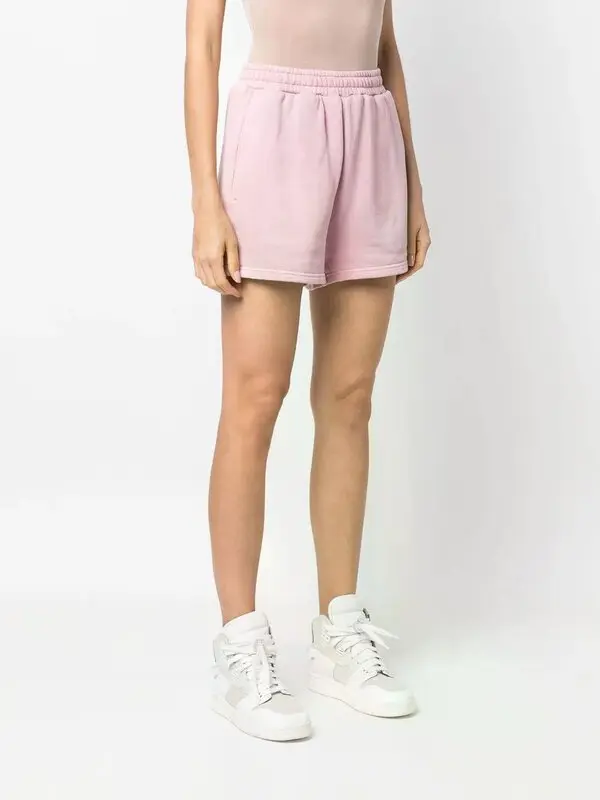 Ksubi High-waist Cotton Track Shorts - Pink