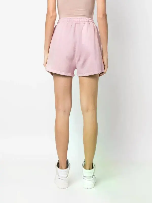 Ksubi High-waist Cotton Track Shorts - Pink