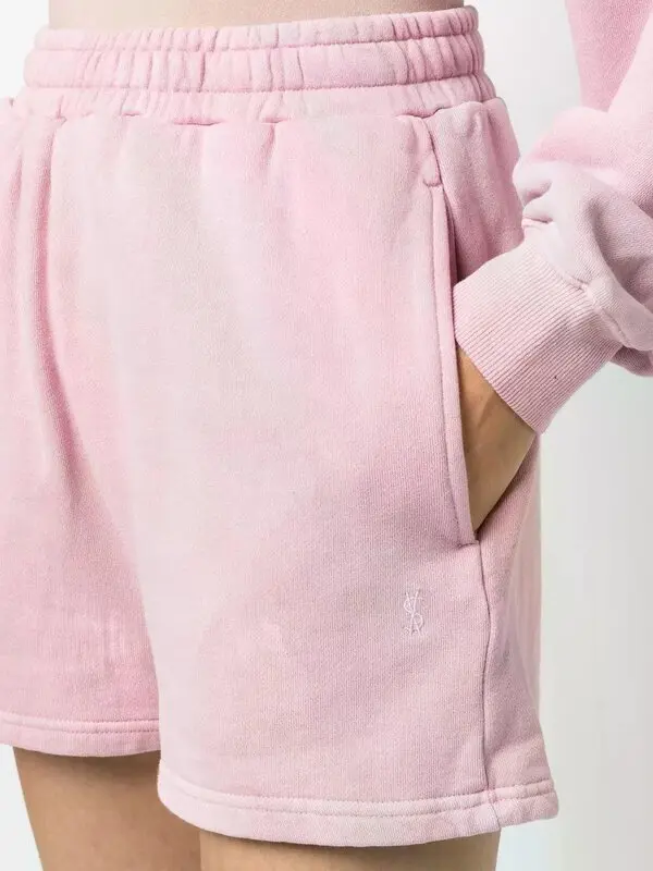 Ksubi High-waist Cotton Track Shorts - Pink