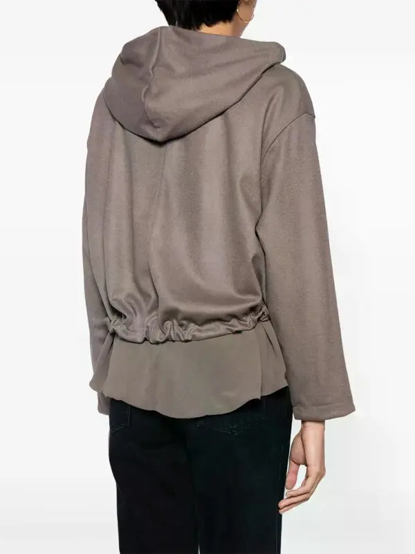 Transit Layered Hooded Jacket - Brown
