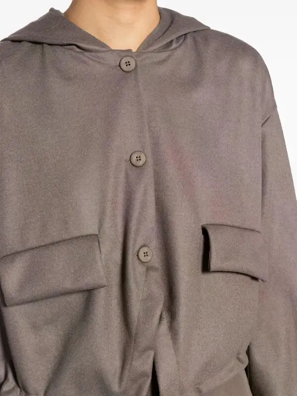 Transit Layered Hooded Jacket - Brown