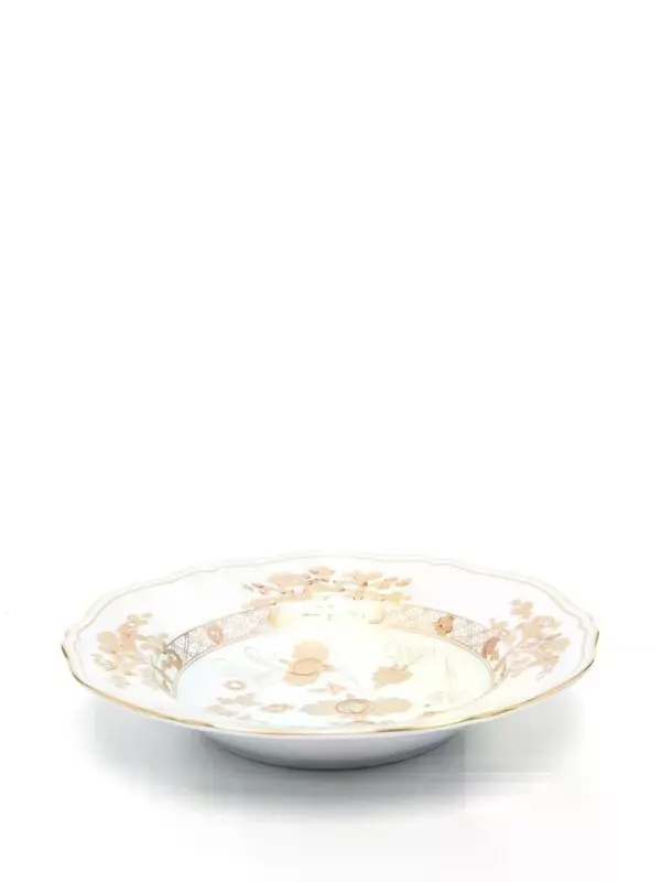GINORI 1735 Aurum Porcelain Soup Plate - White